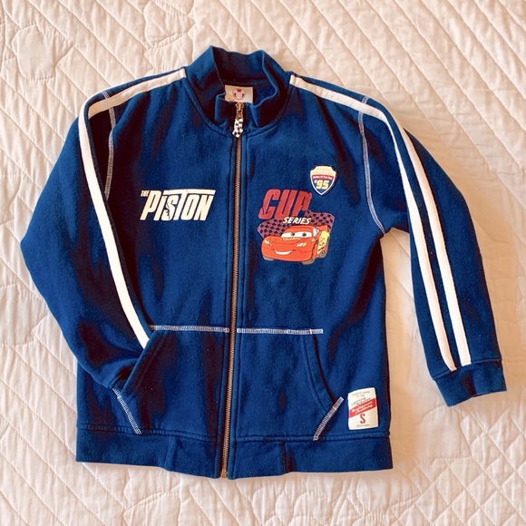 Disney | Jackets & Coats | Disney Cars Lightning Mcqueen Navy Blue ...